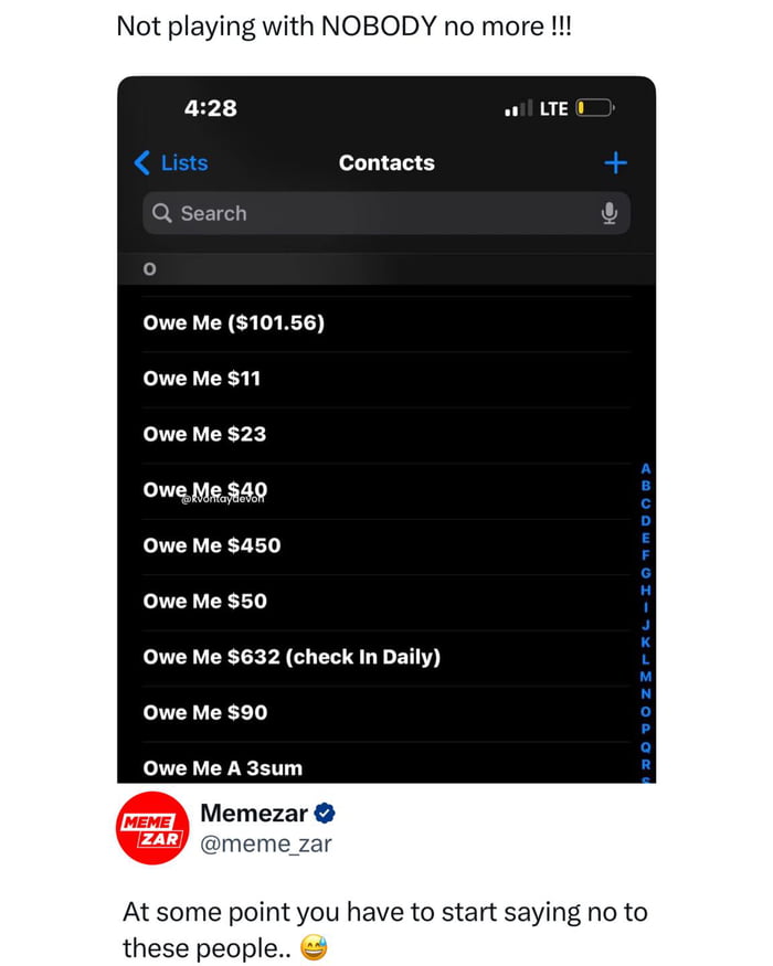 This is one way to keep track of things - 9GAG