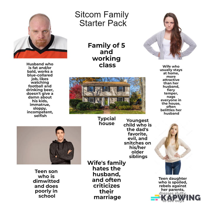 Sitcom Family Starter Pack - 9GAG