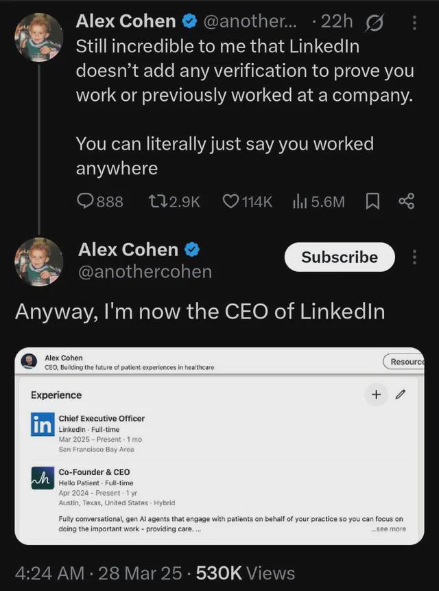 Ceo linkedin - 9GAG