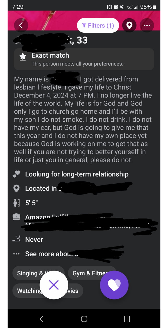 Delivered from lesbian life style??? - 9GAG