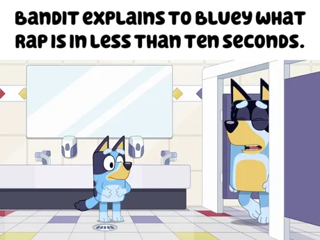 Cursed Bluey Meme