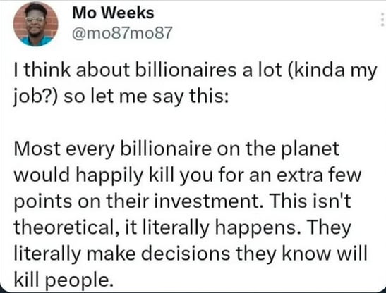 Billionaires: Profits Over People? - 9GAG