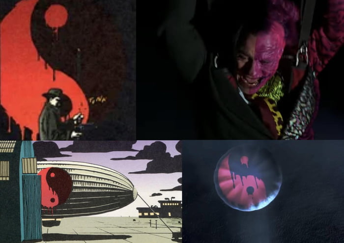 In “Batman Forever”, Two-Face jumps out of a helicopter with a ...
