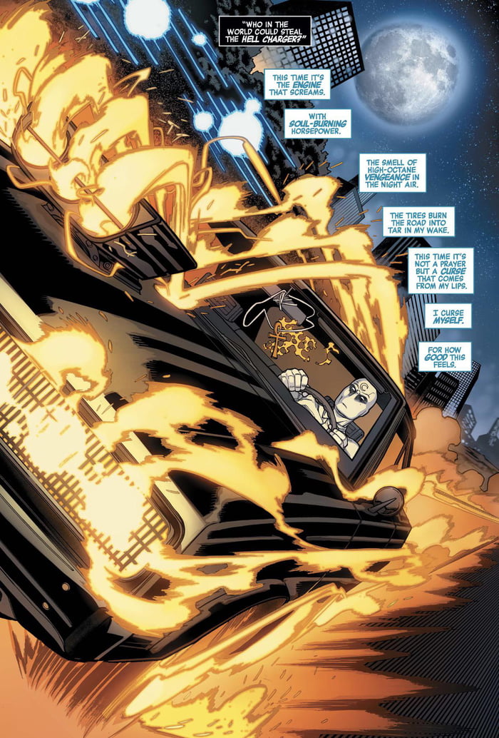 When Moon Knight stole Ghost Rider’s car, the Hell Charger!!! Avengers ...