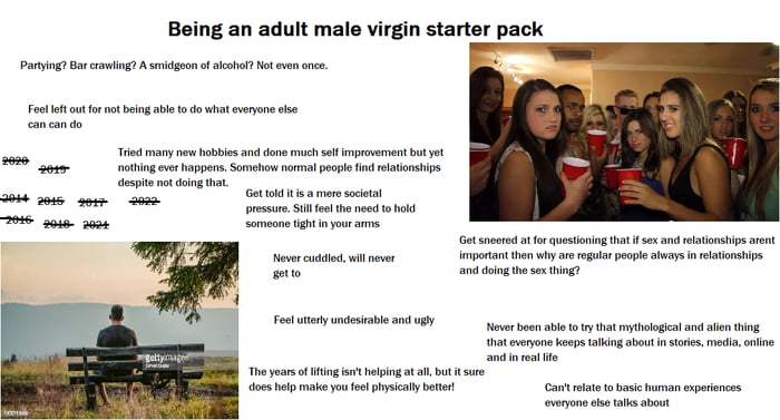 Being an adult male virgin starter pack - 9GAG