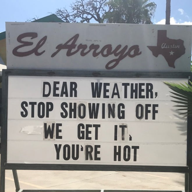This Restaurant In Austin Earned Some Fames For Funny Signs - 9GAG
