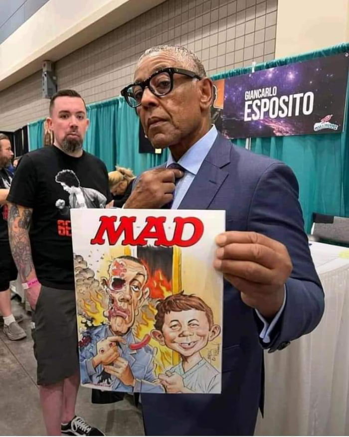 Just gus fring and a drawing they made about him - 9GAG