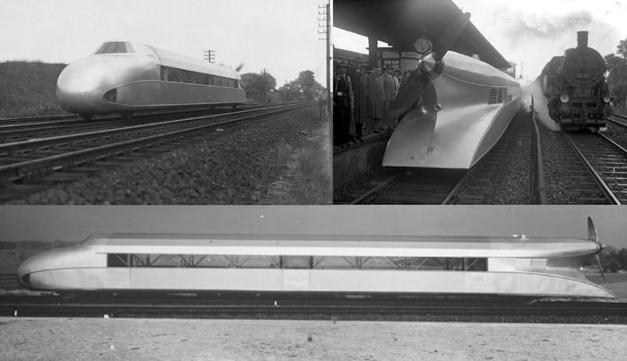 Schienenzeppelin - a German Propeller Train from 1929 - 9GAG