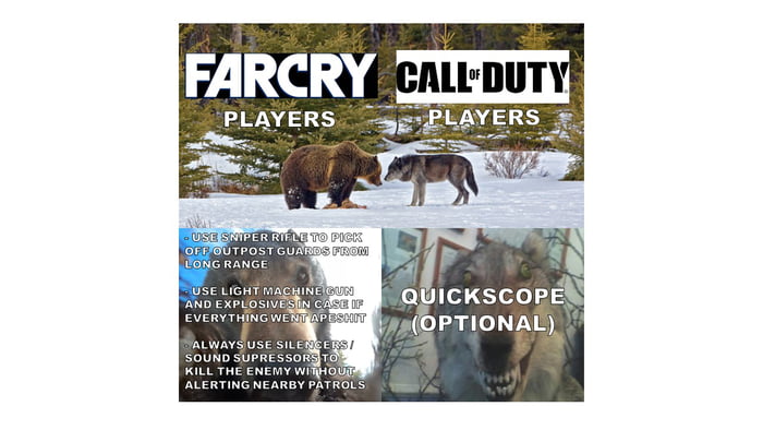 FC vs COD, because COD vs Battlefield is too damn overrated... - 9GAG