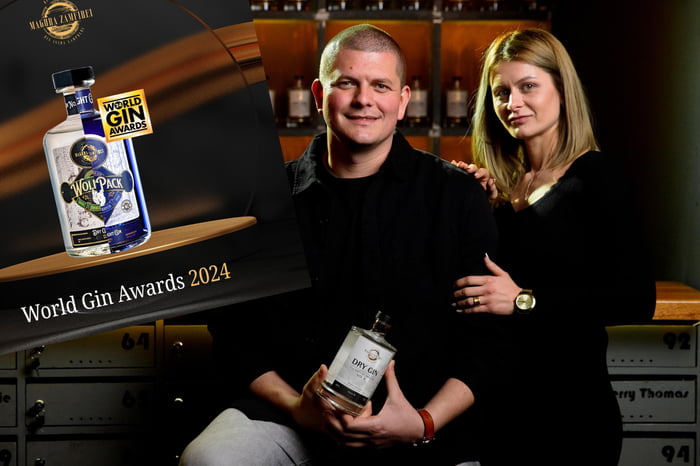 Alexandru and Alexandra Haită, the owners of Măgura Zamfirei DIstillerie Gin Produced in Romania ...