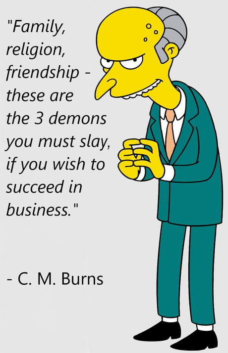 Mr Burns Funny Quotes