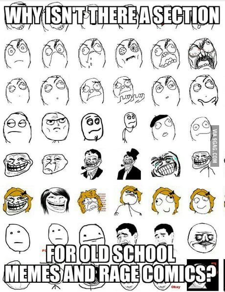 All Rage Comic Faces And Names