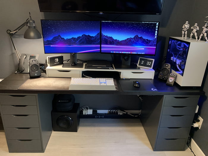The IKEA Work/Play Setup - Finalized After Office Remodel - 9GAG