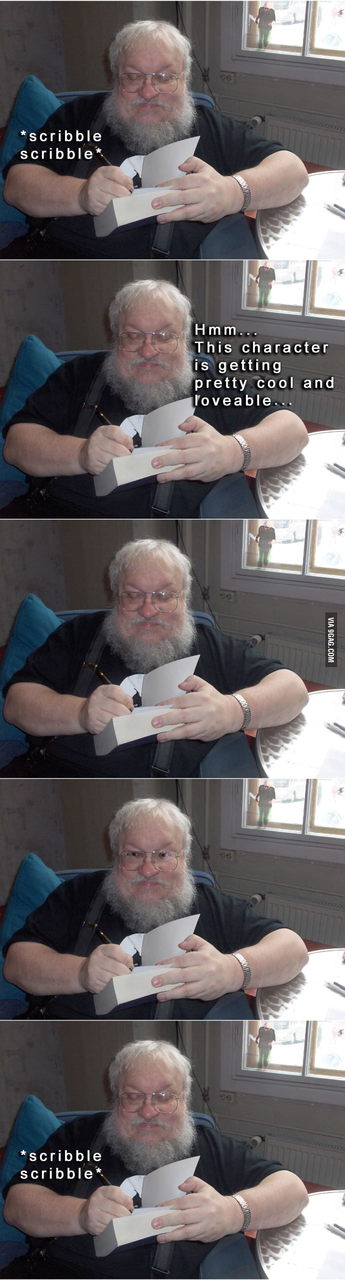 George R.R. Martin writing new material - 9GAG