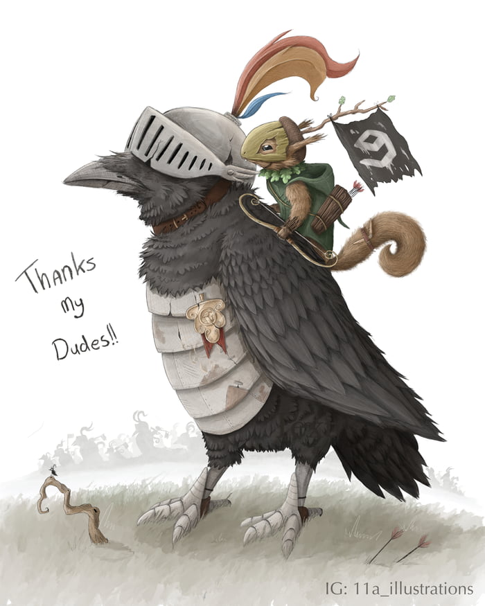 My dudes en dudettes, the last drawing I posted (mouse riding the snail ...