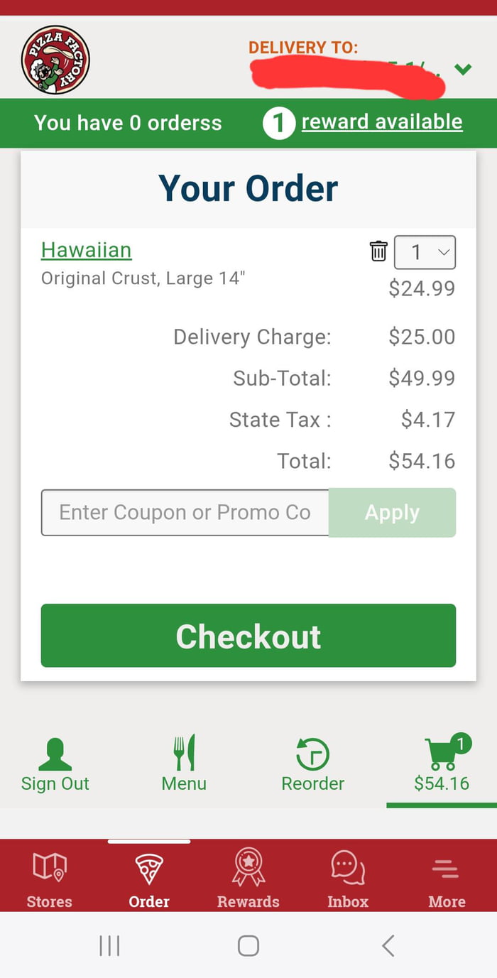 Insane Delivery Charge - 9GAG