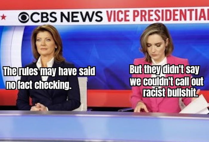 A clarification of the rules for the Vice Presidential debate. - 9GAG