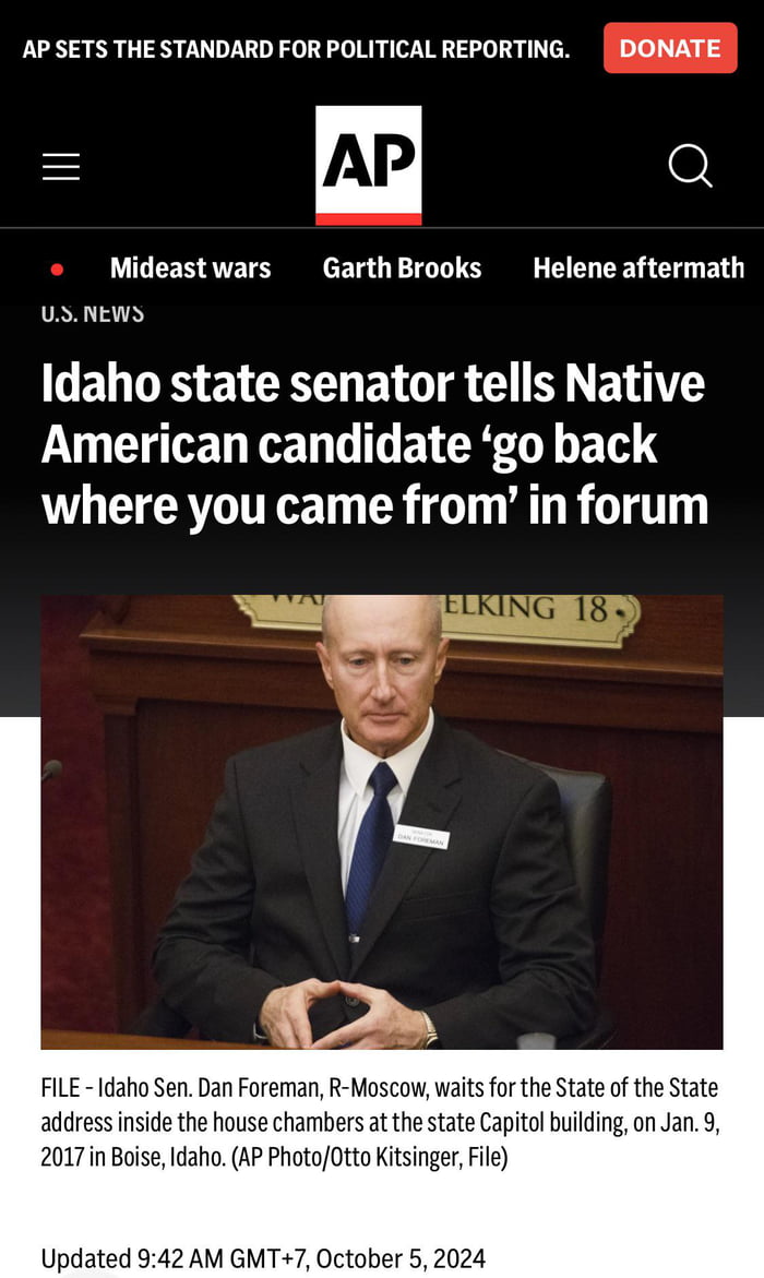 Idaho state senator Dan Foreman, R-Moscow? - 9GAG
