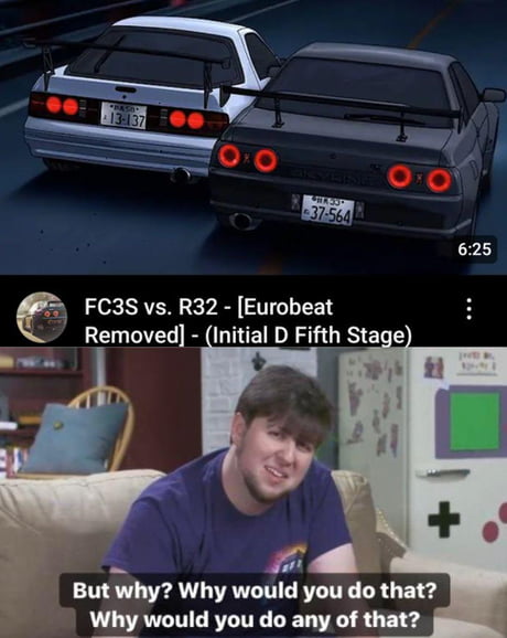 Initial D Funny Meme