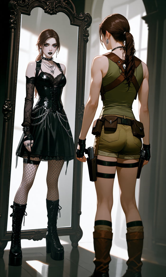 Same girl different story Lara Croft - 9GAG