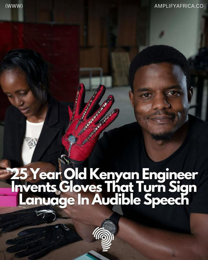 Kenyan Engineer Invented Gloves That Make Sign Language Audible - 9GAG