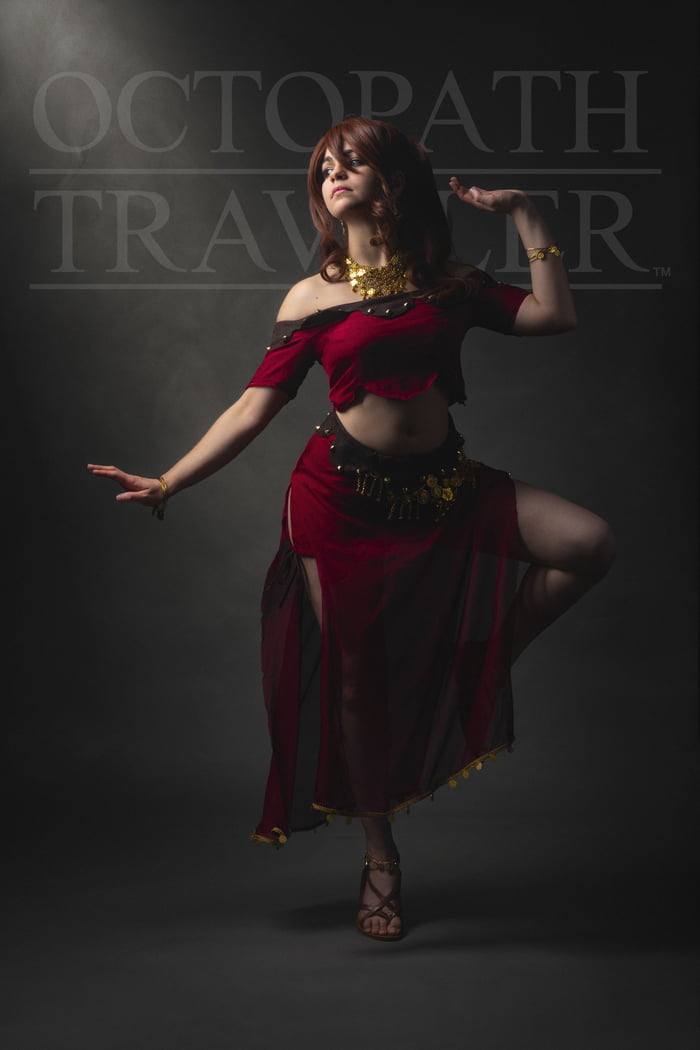 Valkyrie Cosplay as Primrose from Octopath Traveler (photo by me) - 9GAG