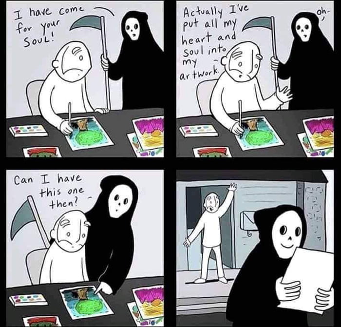 Happy grim reaper - 9GAG