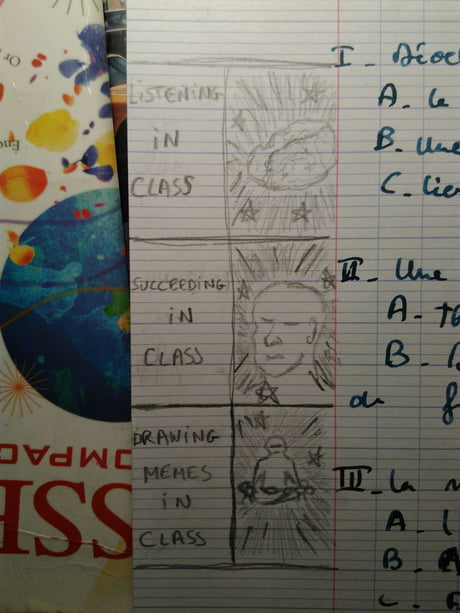 French Classroom Memes French Class Got Boring 9GAG