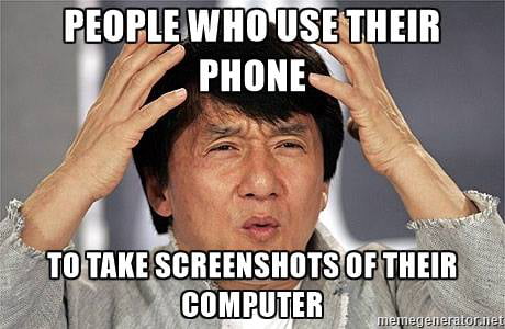 I really do not understand those who have never used the "print screen ...