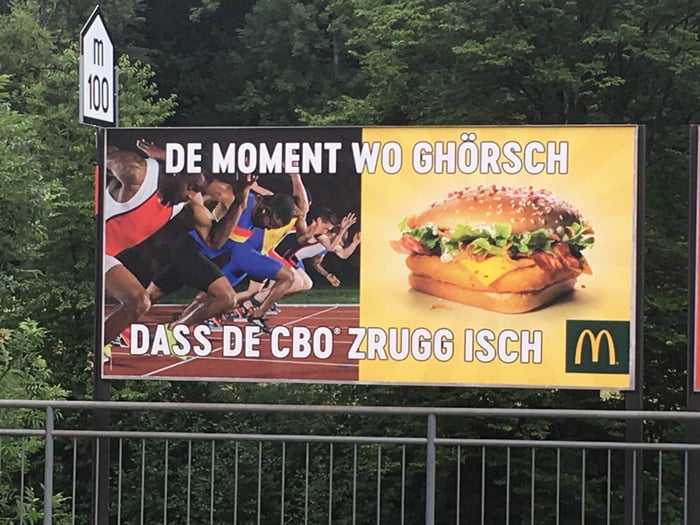 Mcdonalds meme in switzerland (the moment you hear that cbo is back) - 9GAG