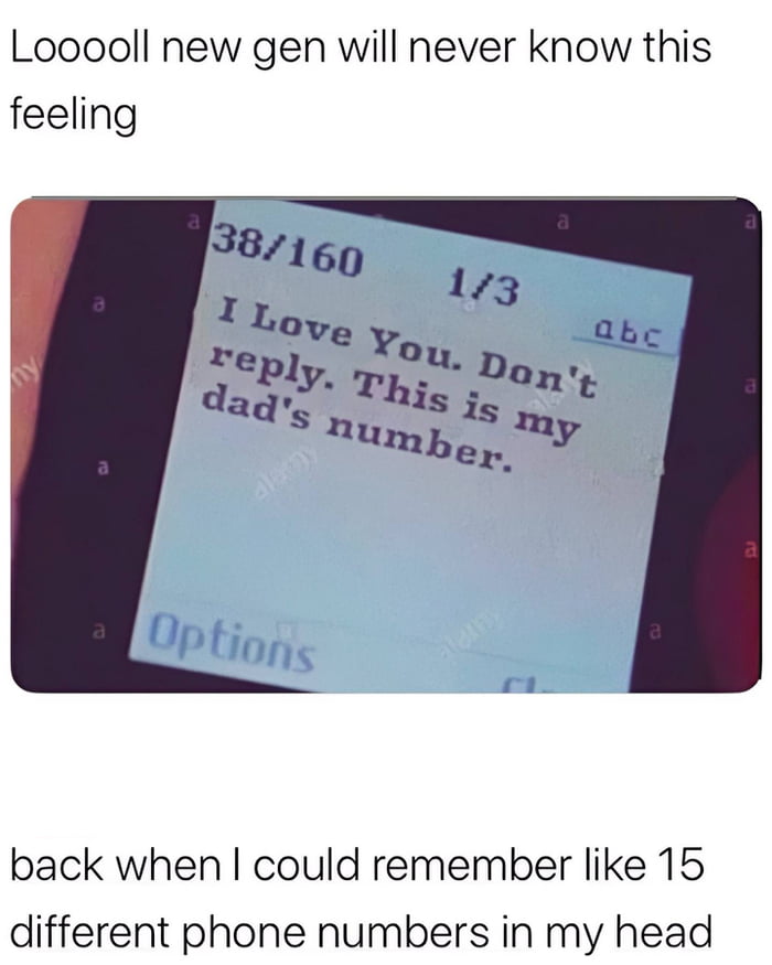 Reliving core memories of early texting - 9GAG