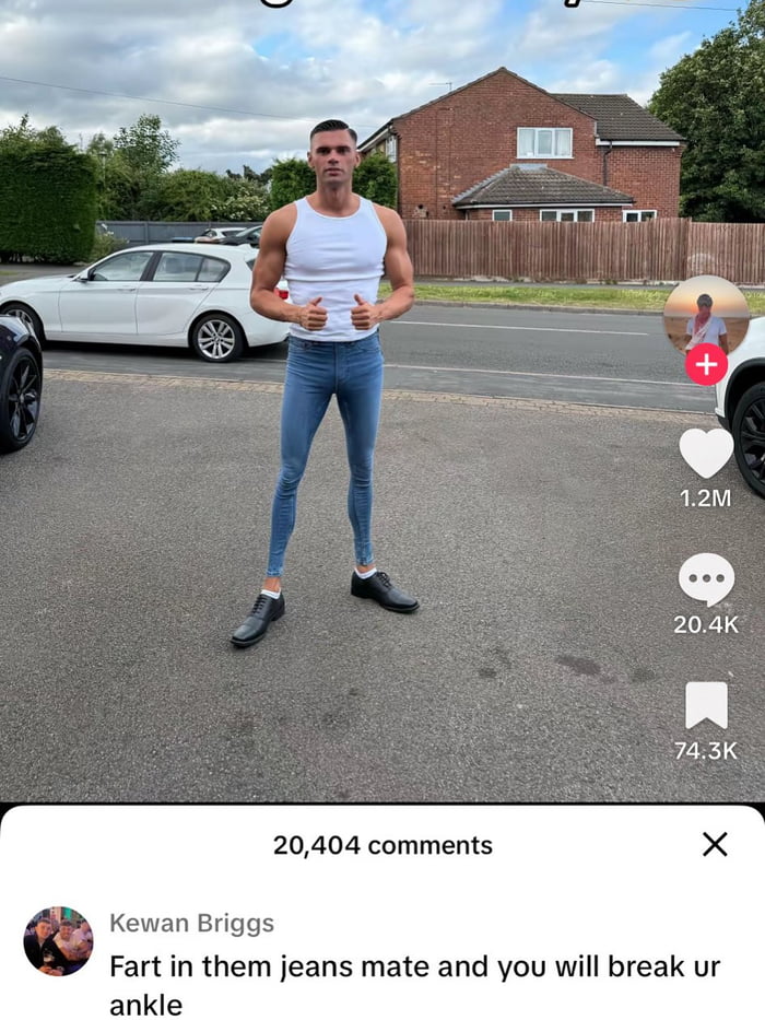 Those jeans are a hazard - 9GAG