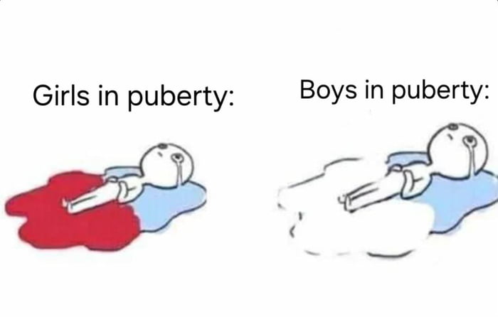 Reality of puberty - 9GAG