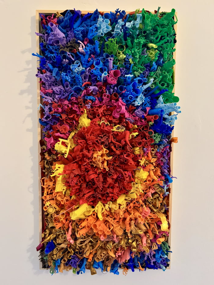 Made a piece of art out of the 3D PRINTING SUPPORT STRUCTURES. - 9GAG