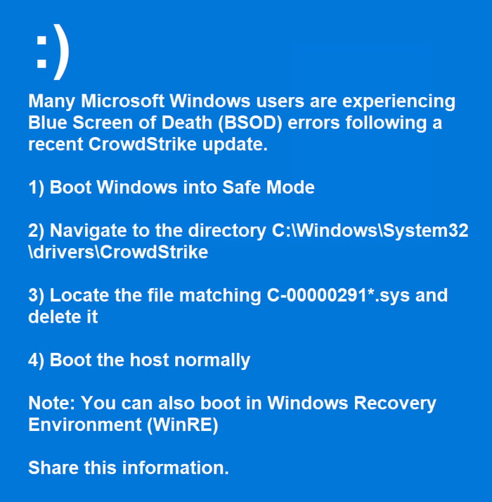 Windows BSOD - 9GAG