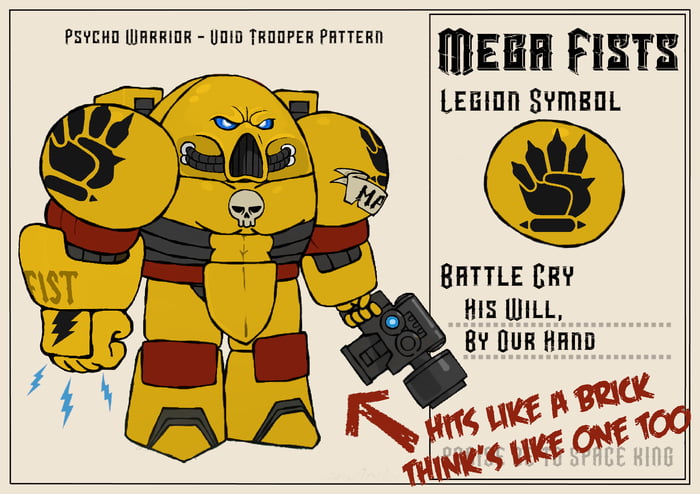 Psycho-Warrior Legion: Mega Fists (Just Lay the Bricks, Brick Layer) - 9GAG