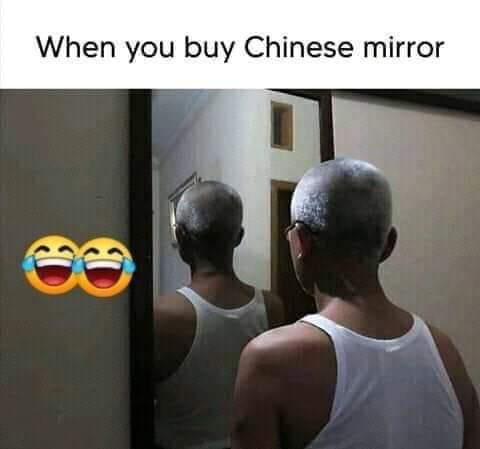 Wrong mirror lol - 9GAG