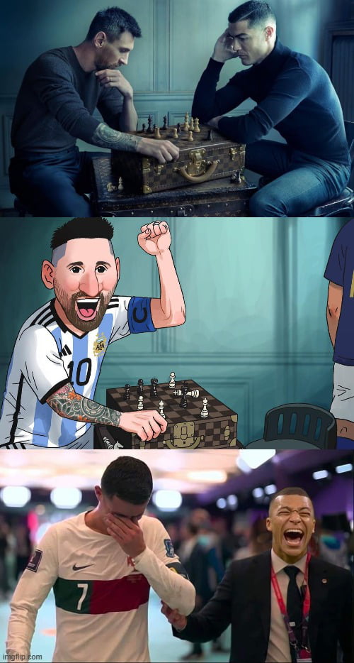Ronaldo Messi Mbappe - 9GAG