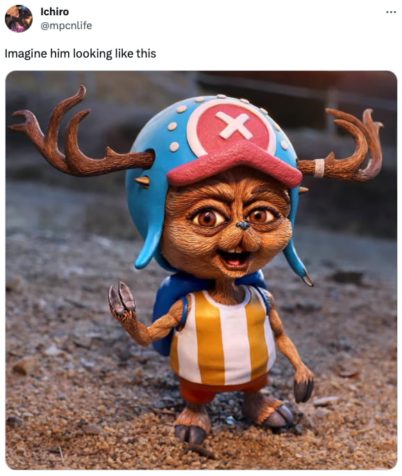 'One Piece' Fans Imagine What Chopper Could Look Like In Live-Action - 9GAG