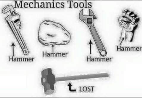 Everything is a hammer if you're brave enough - 9GAG