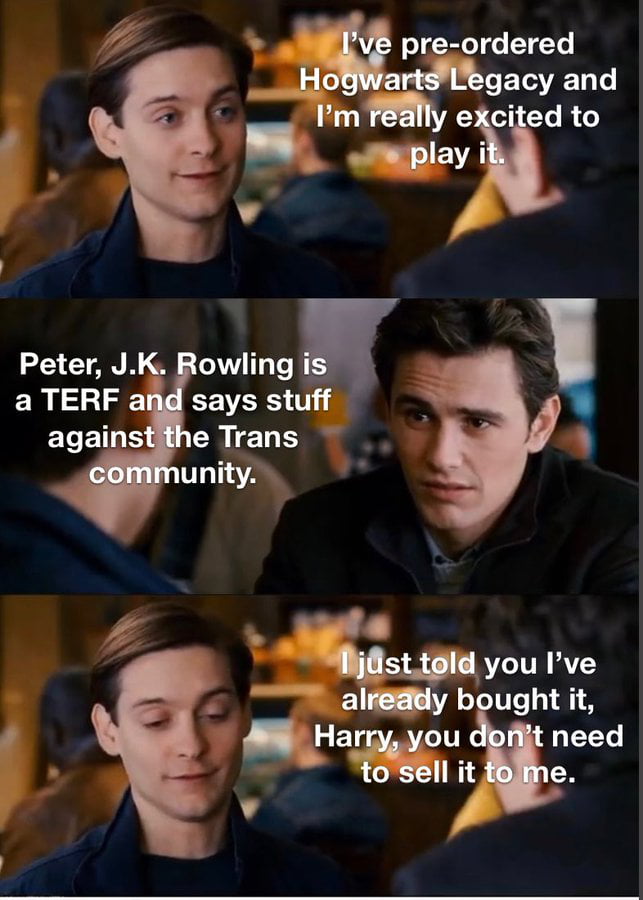 Hogwarts Legacy - not mine - 9GAG