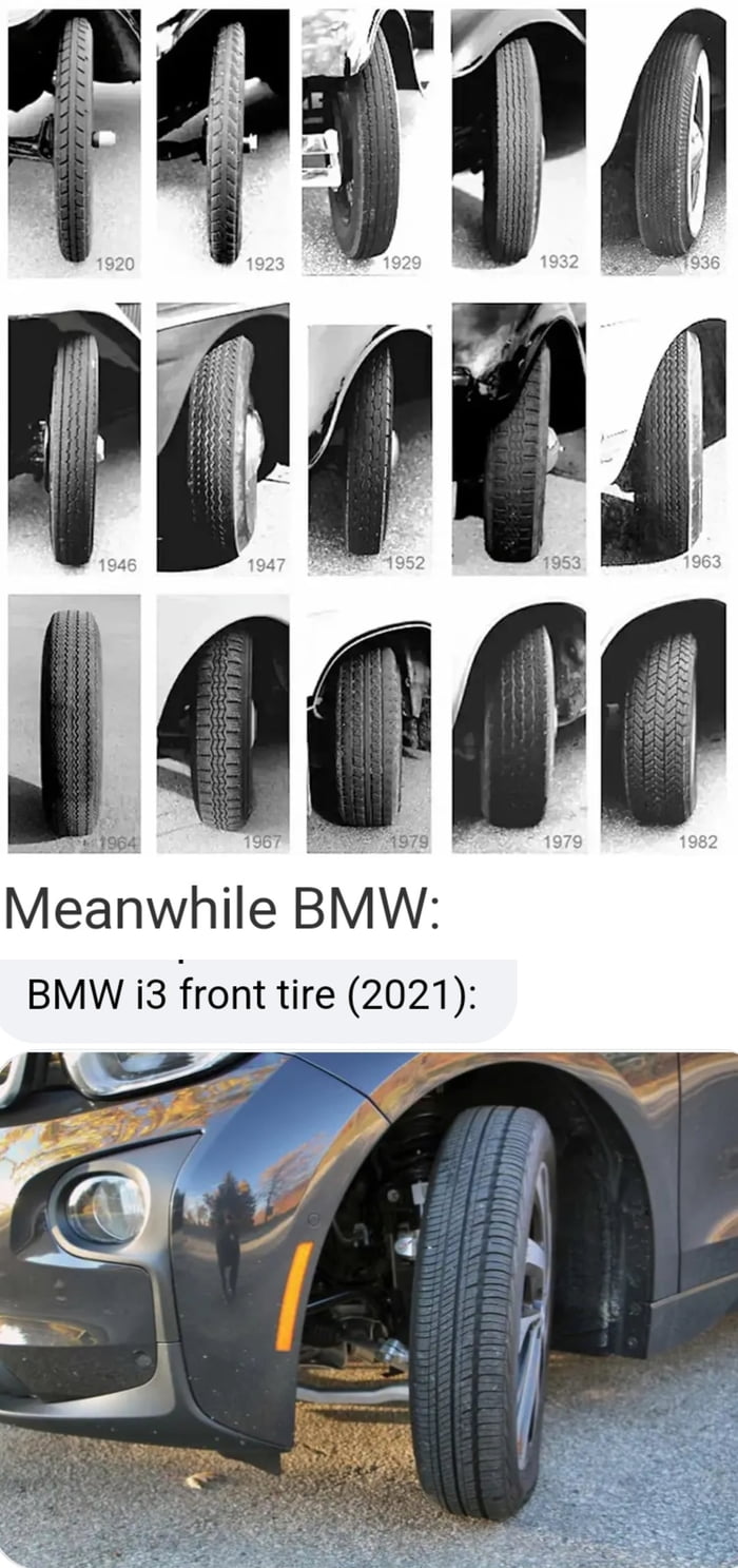 Evolution of the tyre since 1920 - 9GAG