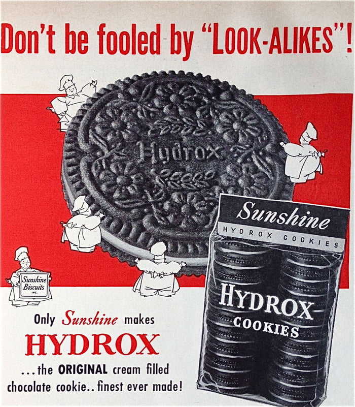 Oreo debuted 1912. Hydrox in 1908. - 9GAG