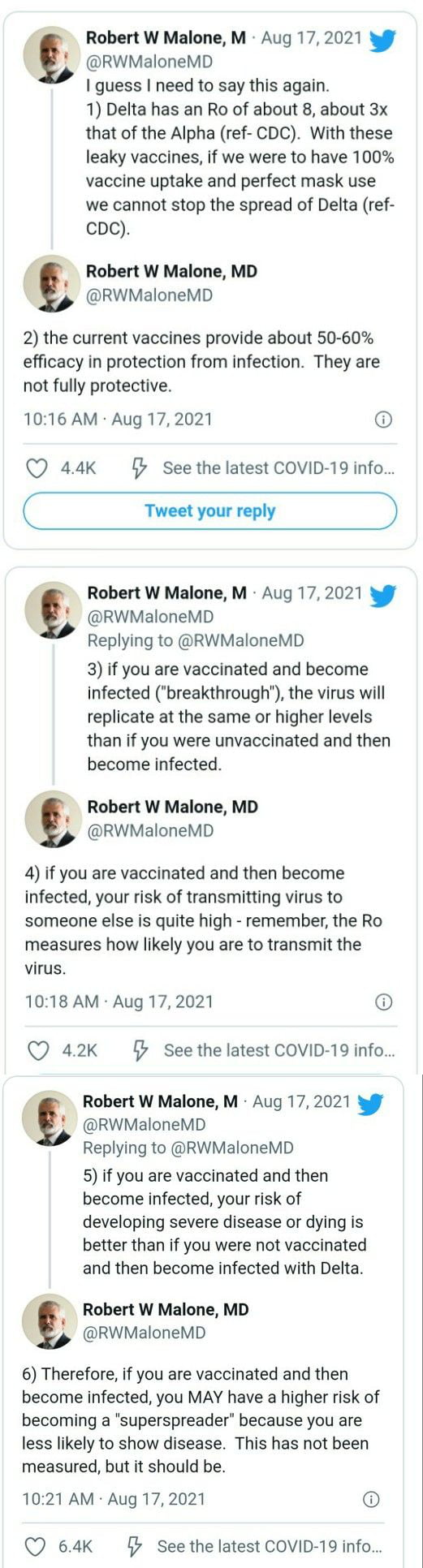 Robert Malone - mRNA technology inventor - 9GAG