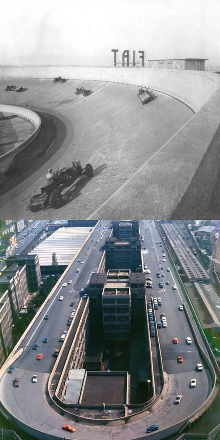 Fiat factory rooftop test track - 9GAG