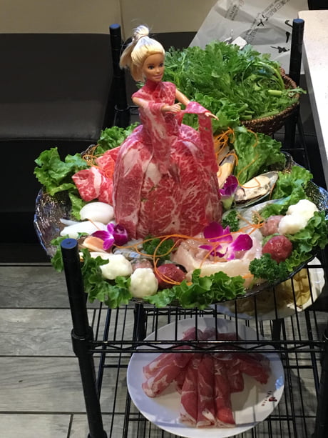 Lady Gaga Barbie Doll Meat Dress