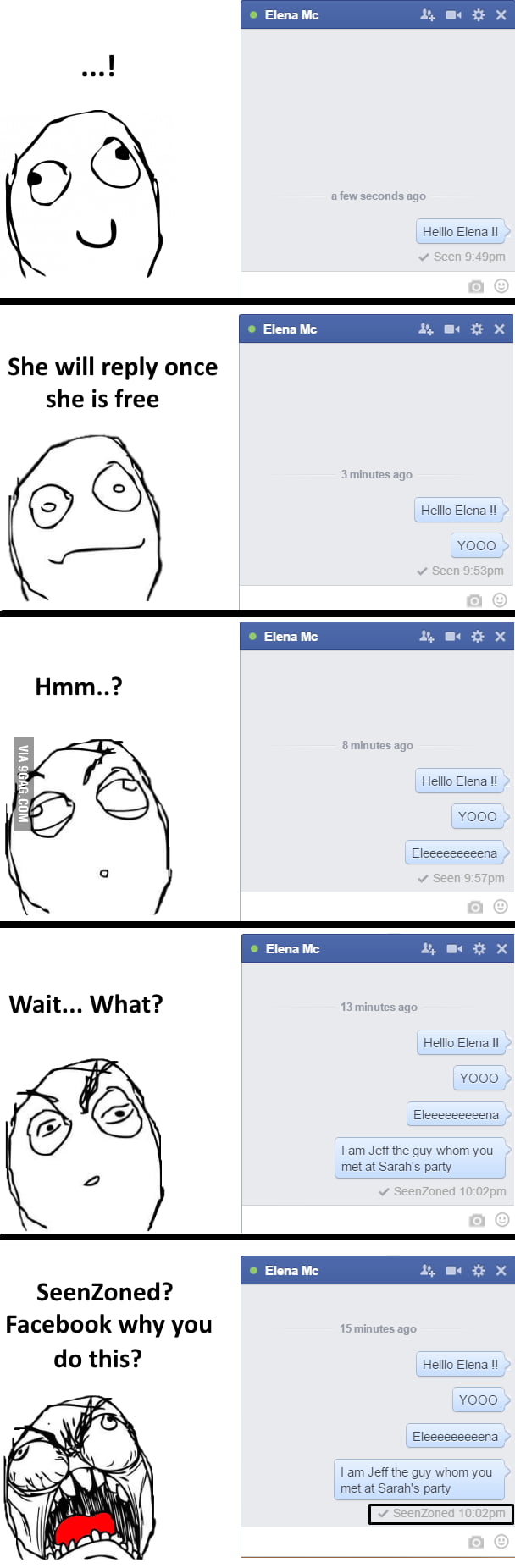 Worse than Friendzone, SEENZONE! : r/justneckbeardthings