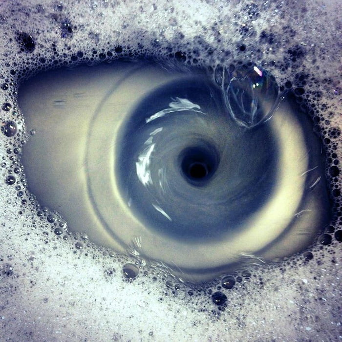 Water drain vortex eye - 9GAG