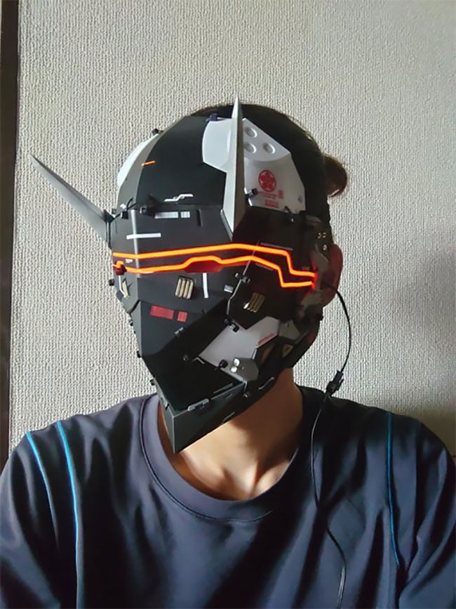 Japanese Artist Crafts Awesome Cyberpunk Demon Masks - 9GAG