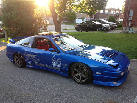 Nissan 180sx Road Blue